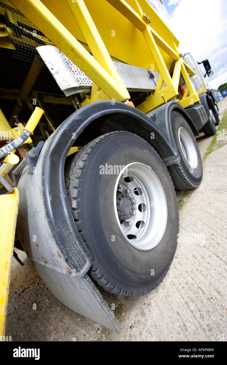 Rear Axle Of A Volvo Truck, Long Side View Stock Photo - Alamy