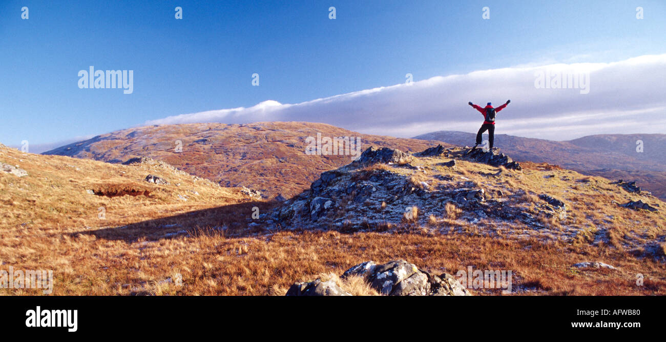 Walker in the Bluestack Mountains, Co Donegal, Ireland Stock Photo - Alamy