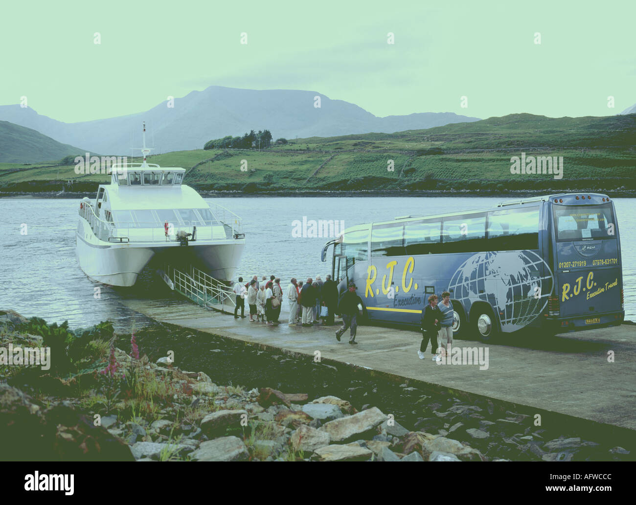 Killary Lake and Lake cruiser Connemara Lady Stock Photo - Alamy