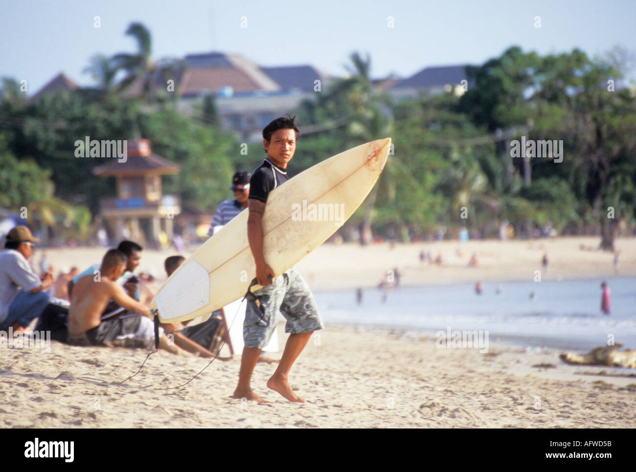 Bali Surfer Kuta Beach Indonesia Stock Photo - Alamy
