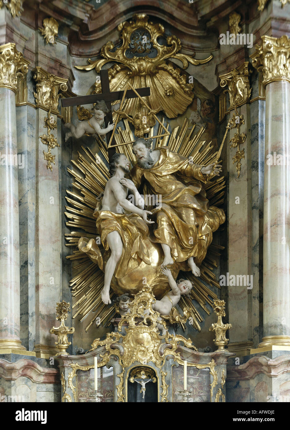 geography/travel, Germany, Bavaria, Oberammergau, churches, Saint Peter and Paul parish church ...