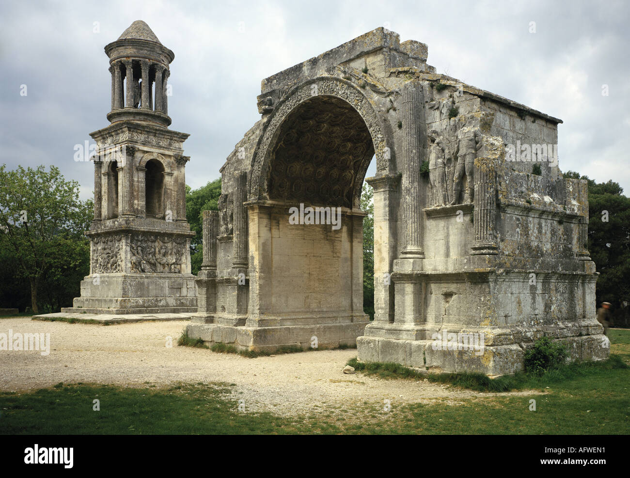 architecture, ancient world, triumphal arch and cenotaph of Glanum ...