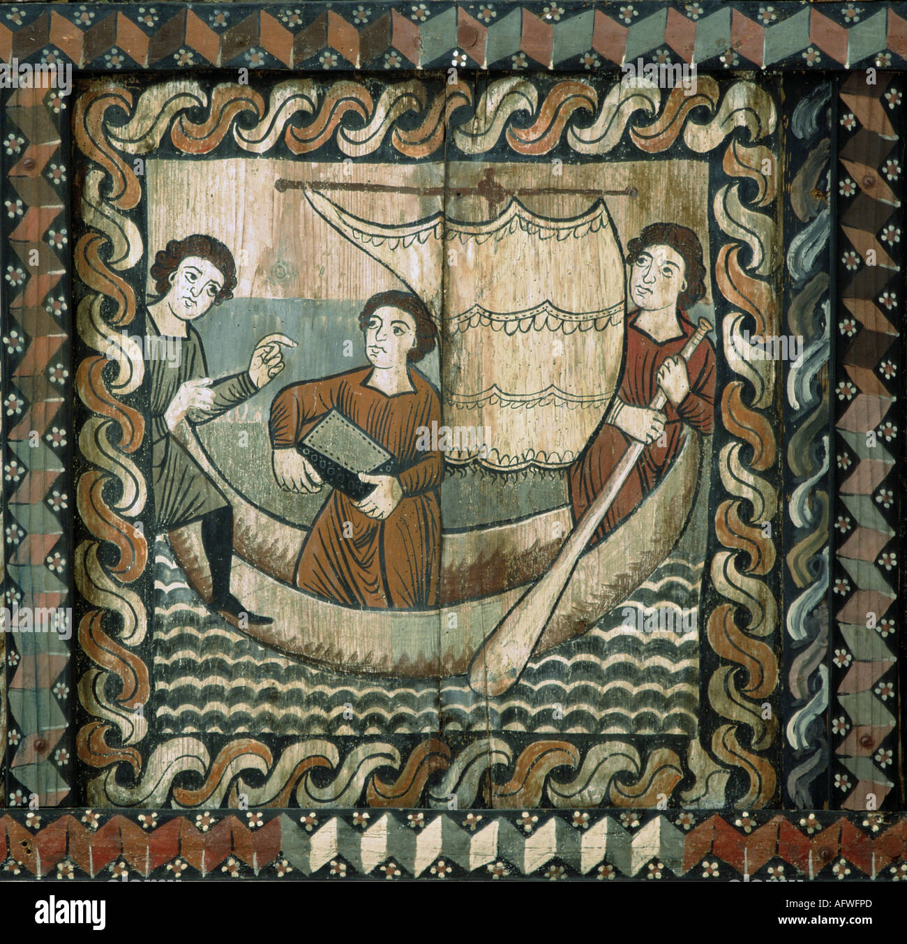 Geography travel switzerland grisons zillis churches hi-res stock ...