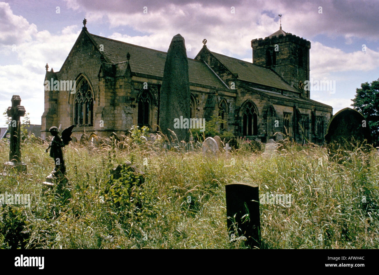 Rudstone, Yorksshire, UK. The Rudston Monolith at over 25 feet is the ...