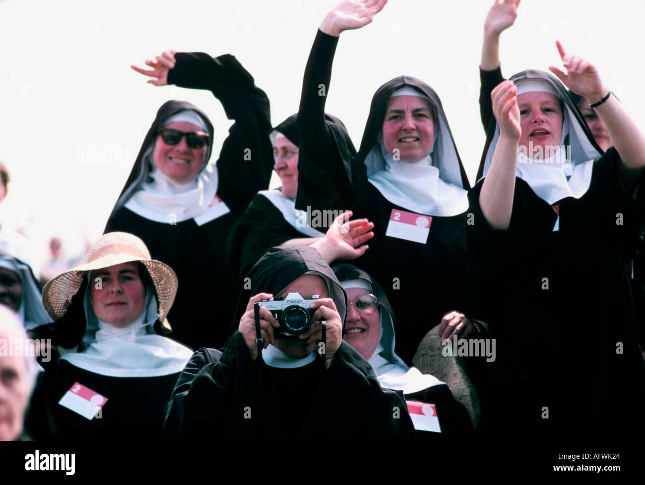 Pope John Paul 2,1982 Papal visit to UK Glasgow Scotland 1982. Roman ...