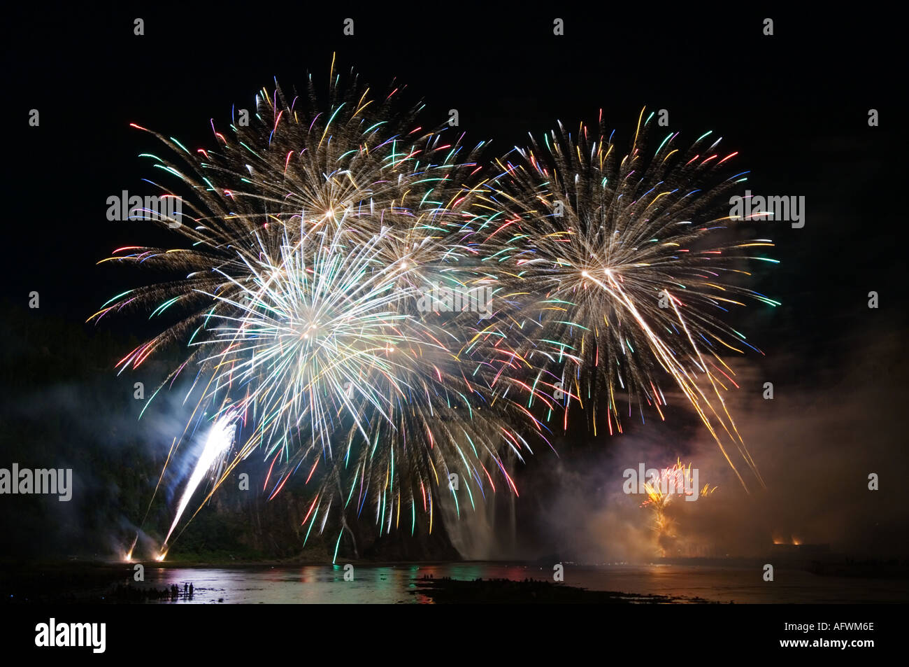Quebec city canada fireworks hi-res stock photography and images - Alamy