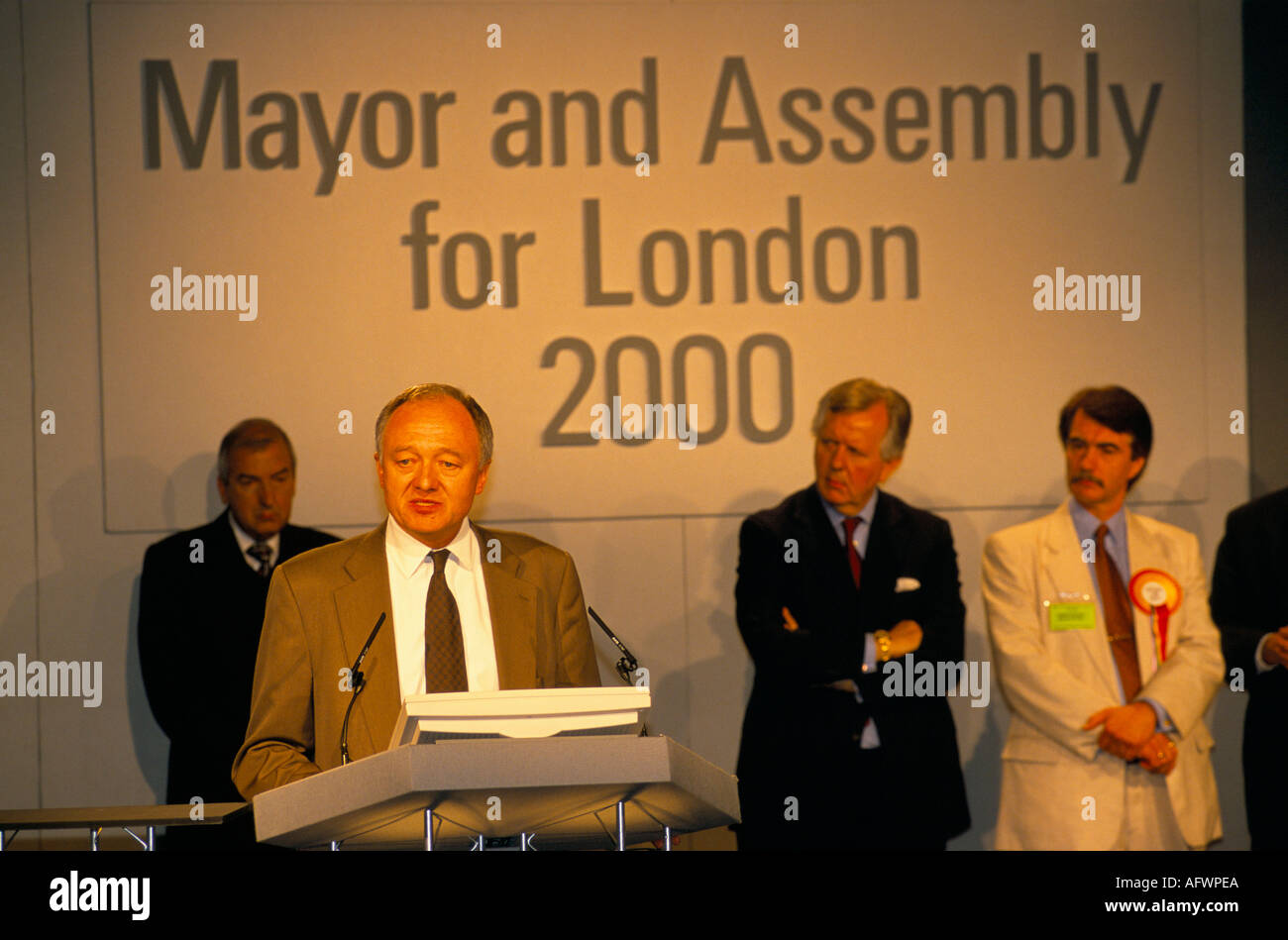 Ken Livingstone politician, election night 5th May 2000 He ran as an ...