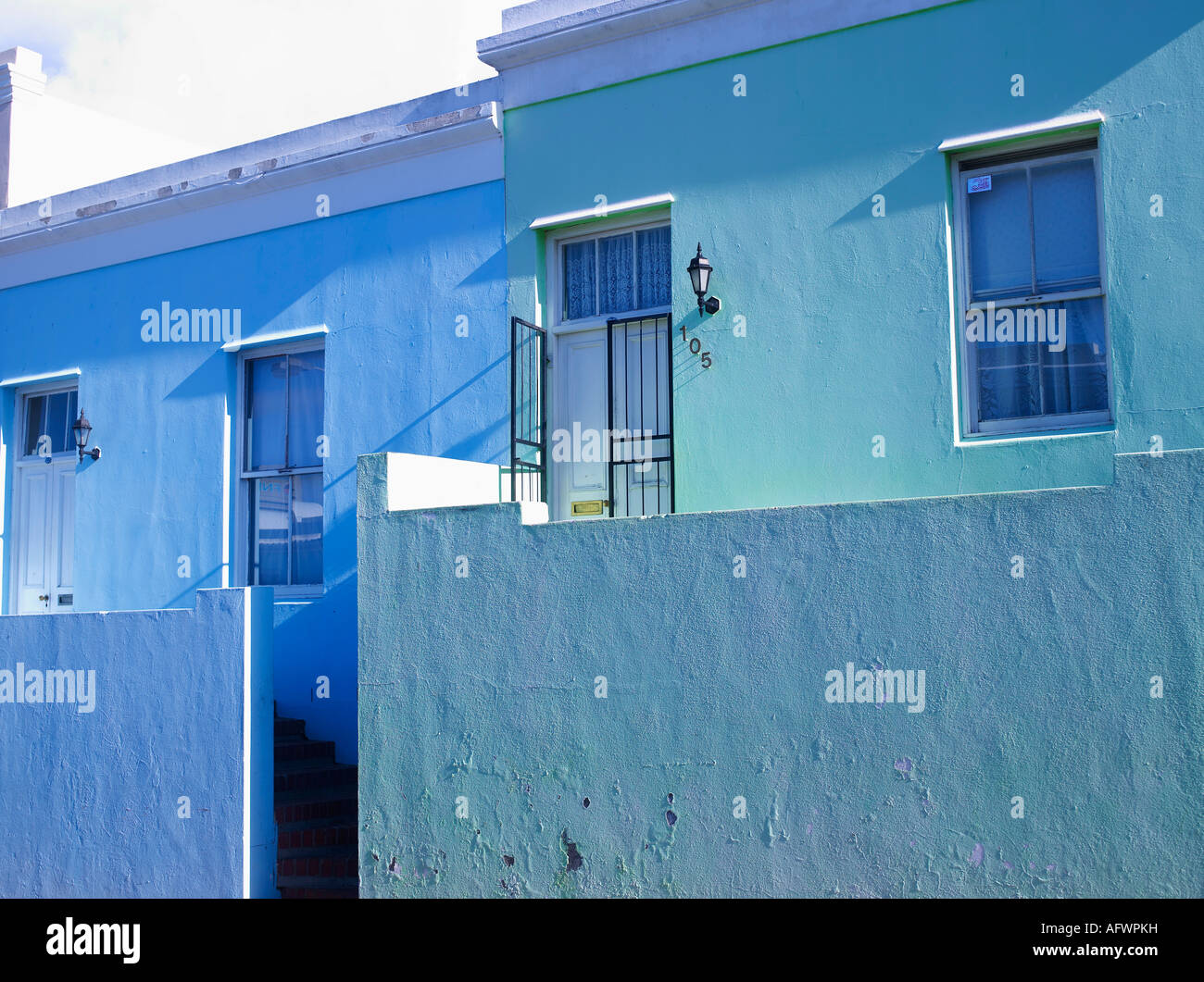 part of a colorful Moslem house in Cape Town in South South Africa ...