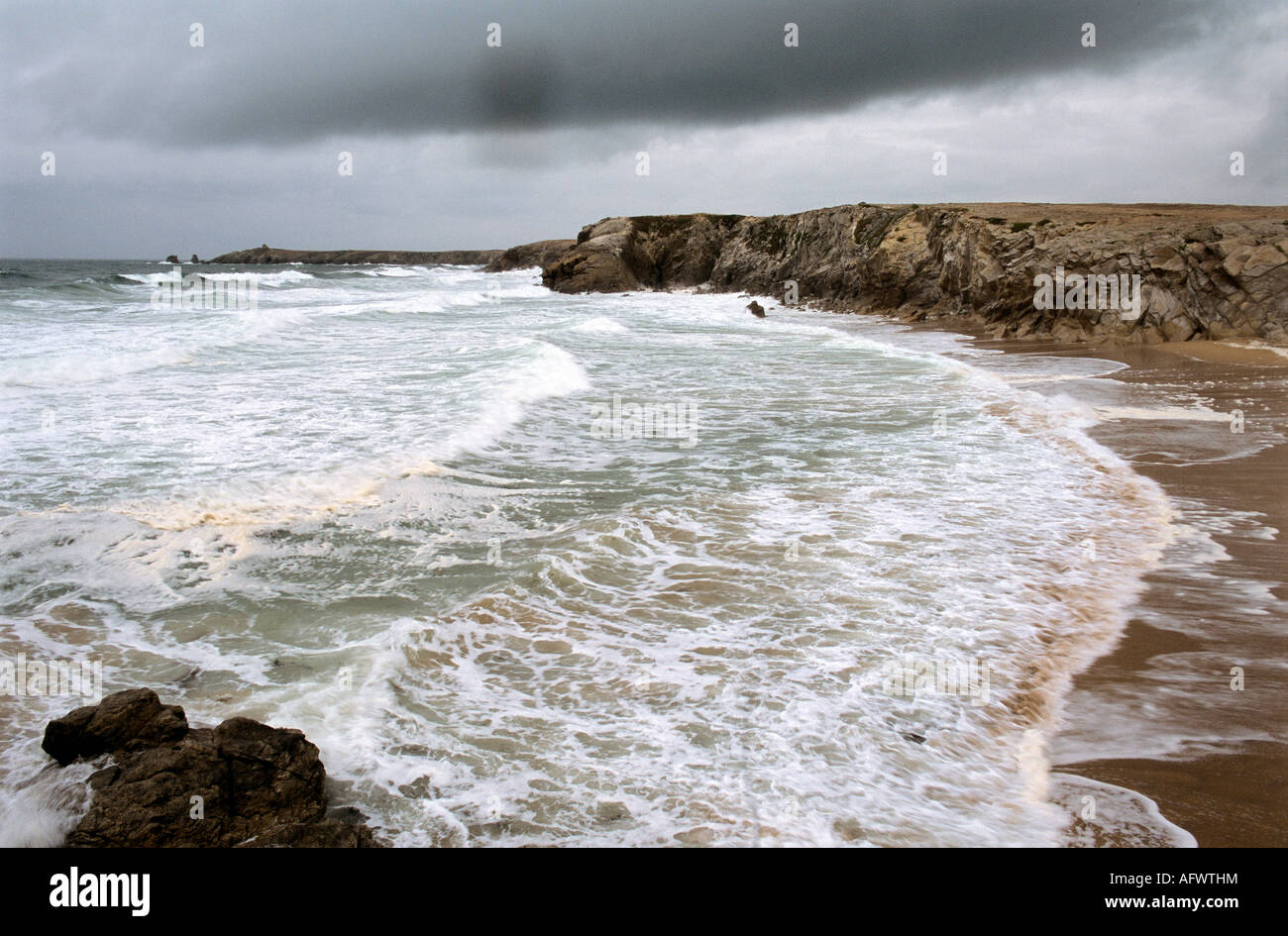 Steep coast SteilkÃ¼ste Stock Photo - Alamy