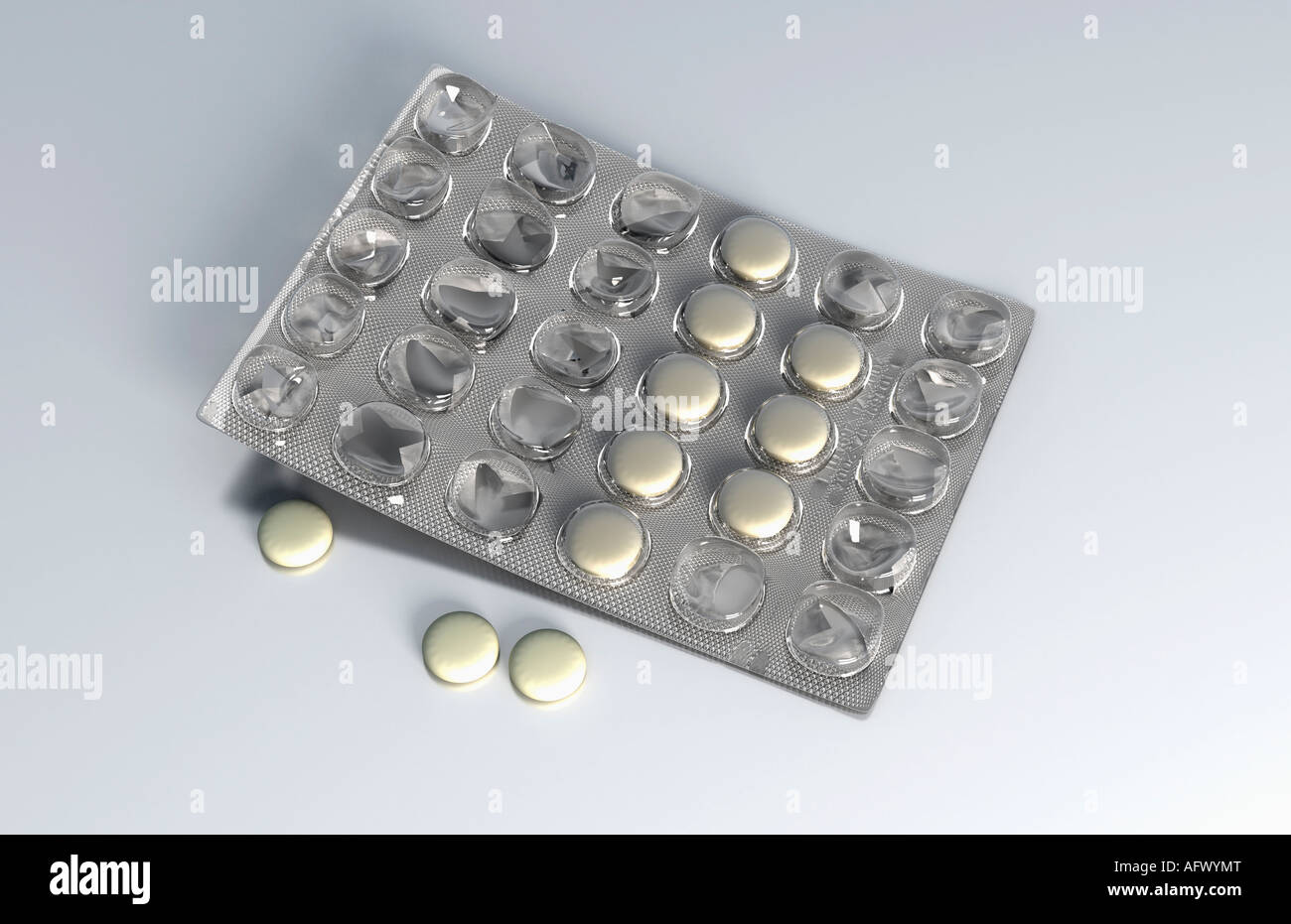 Packet of tablets Stock Photo - Alamy