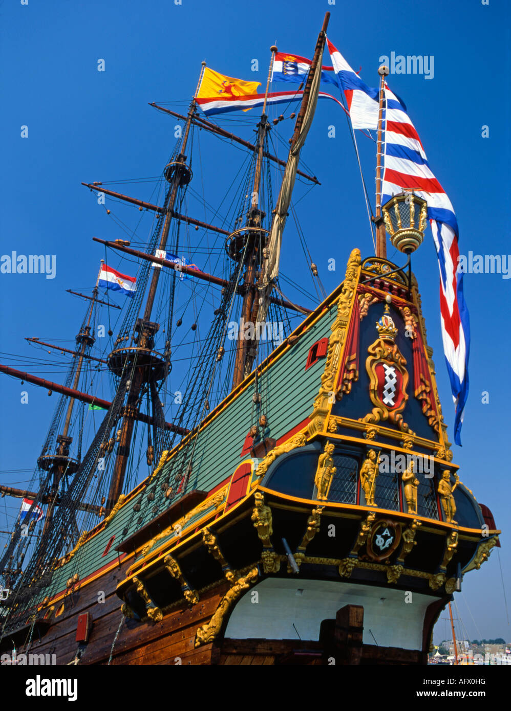 Amsterdam, Netherlands. Tall Ships Race 1995. Competing Dutch Ship ...