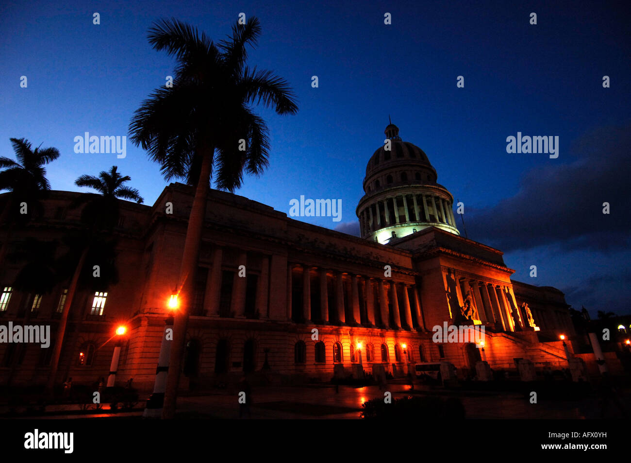 Cuba Havana Habana Vieja the Capitolio national government building at ...