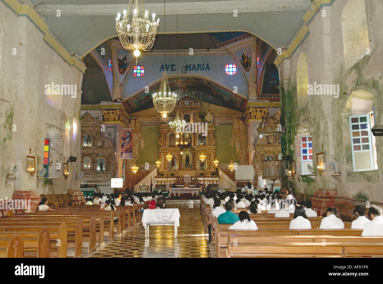 Baclayon church bohol philippines hi-res stock photography and images ...