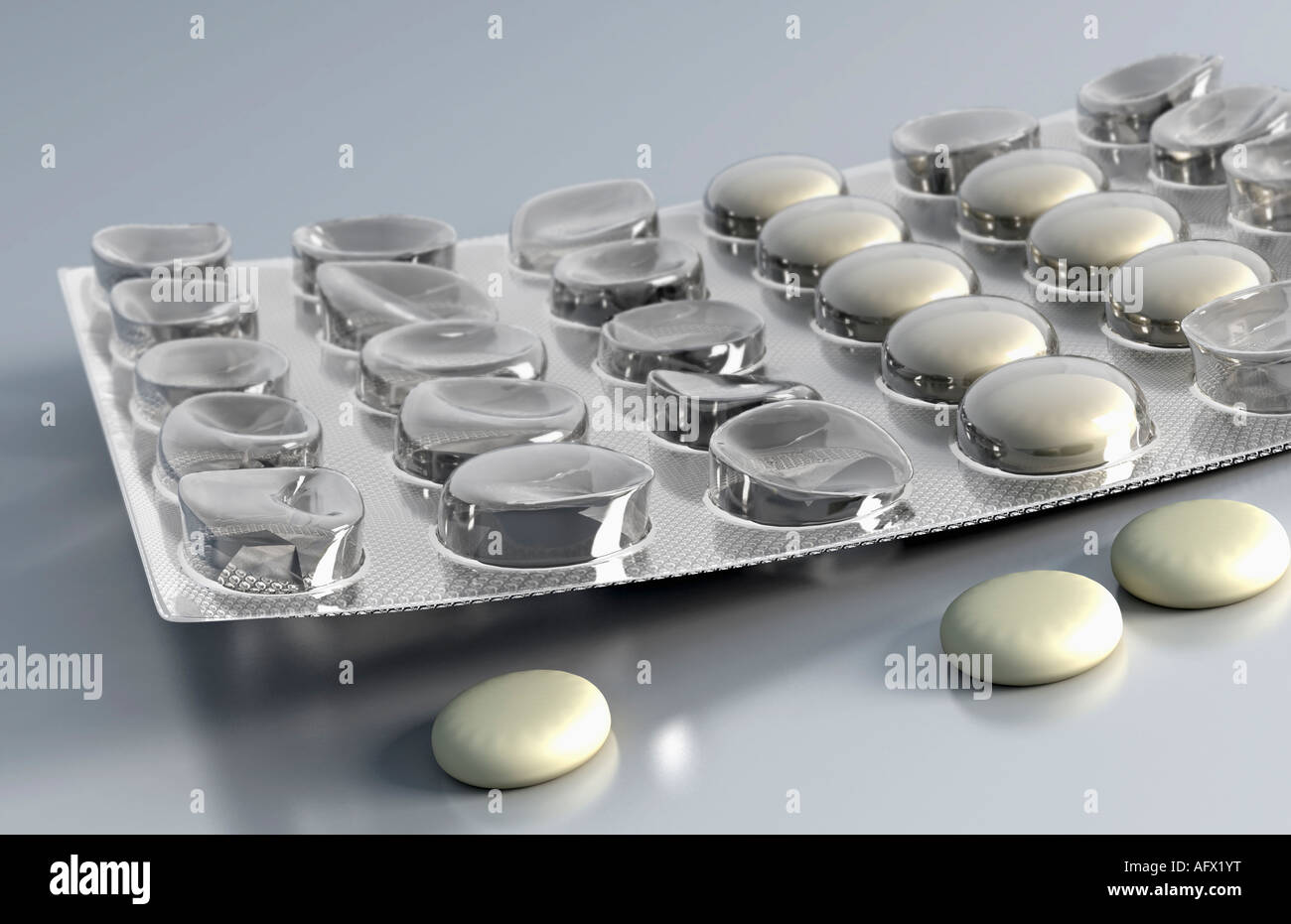 Packet of tablets Stock Photo - Alamy