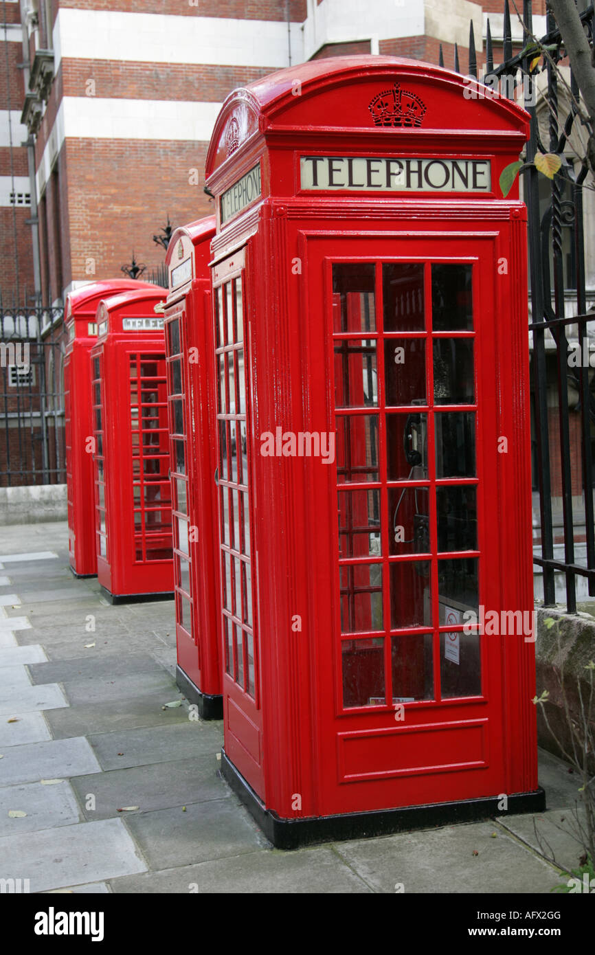 Red Phone Box Stock Photo - Alamy