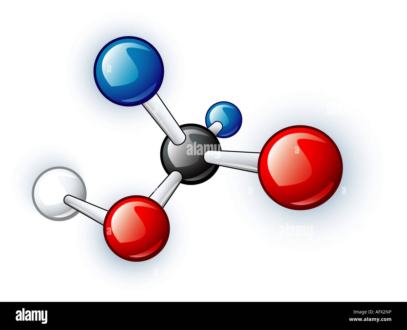 Illustration of molecule isolated on white background Stock Photo - Alamy