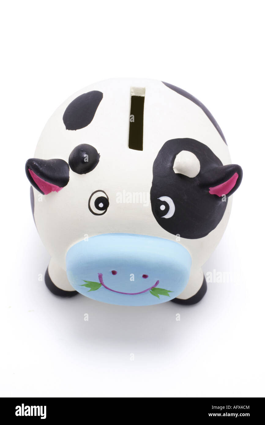 Cow Coin Box Stock Photo - Alamy