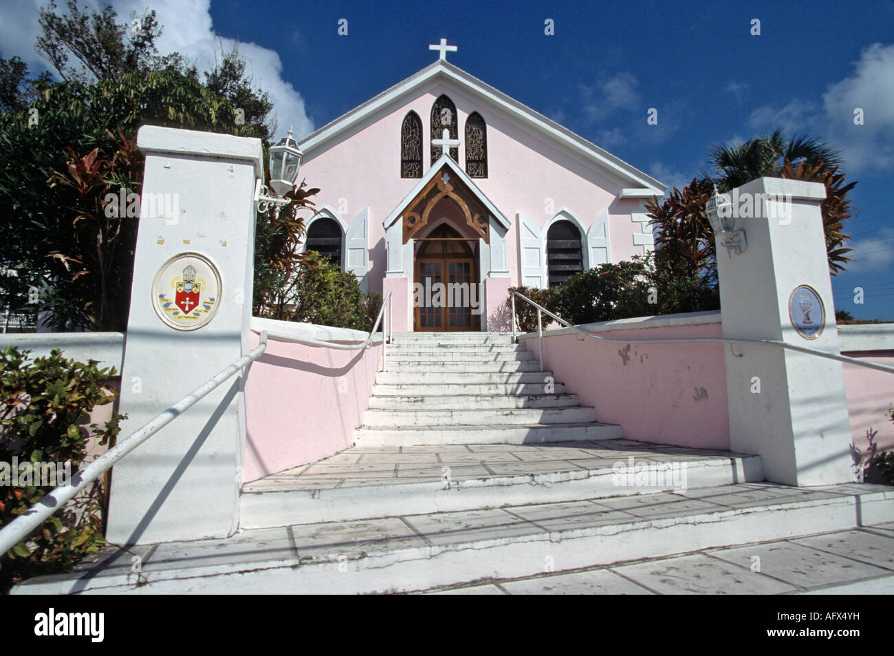 St Johns Anglican Church in Harbour Island Bahamas Stock Photo - Alamy