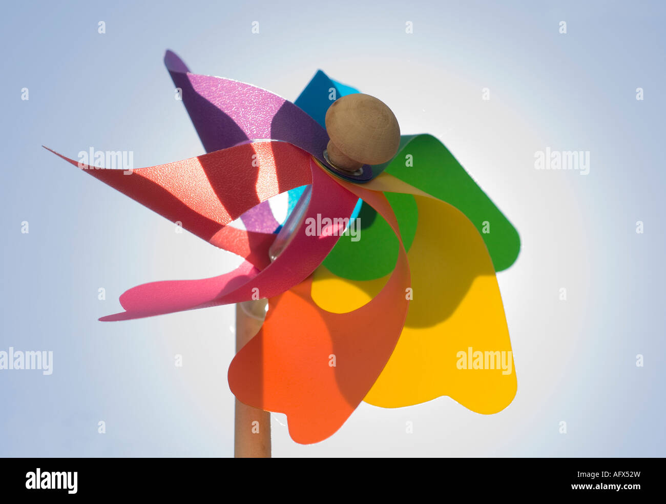 coulorfull windmill toy Stock Photo - Alamy