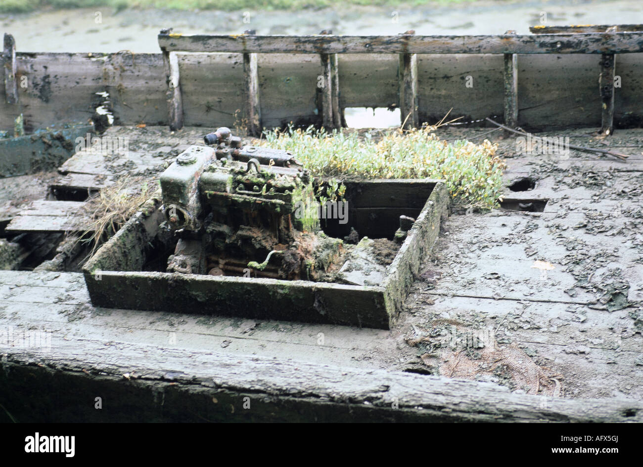 Old wreck of a fishing boat hi-res stock photography and images - Alamy