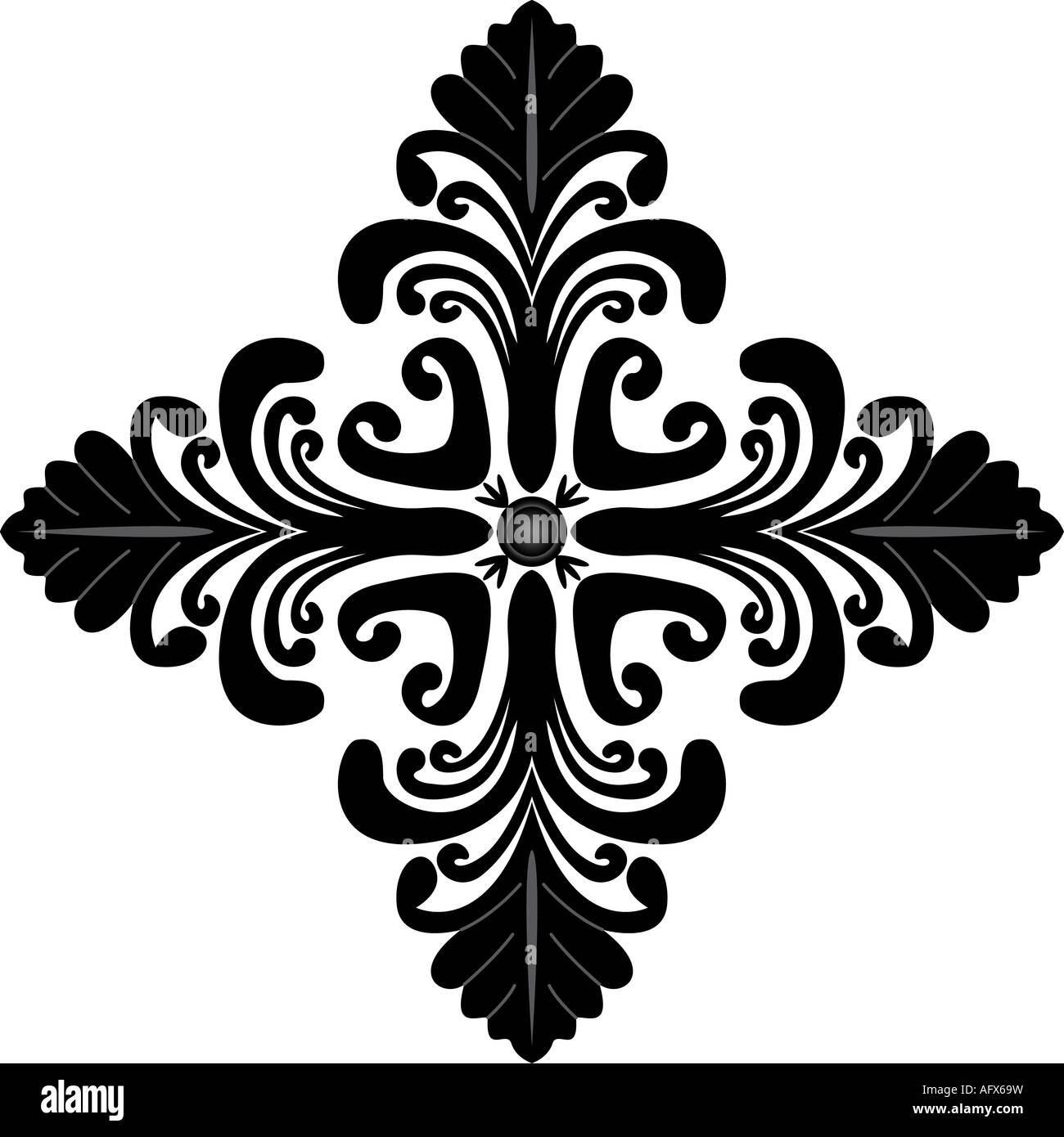 Illustration of a Victorian style pattern Stock Photo - Alamy