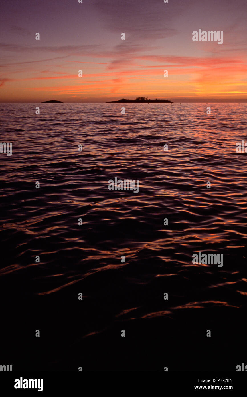 Sunset at Palmetto Point Eleuthera Bahamas Stock Photo - Alamy