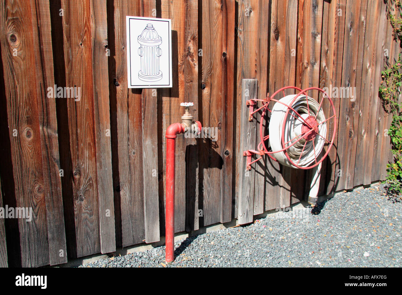 Fire hose sign fire hose hi-res stock photography and images - Alamy