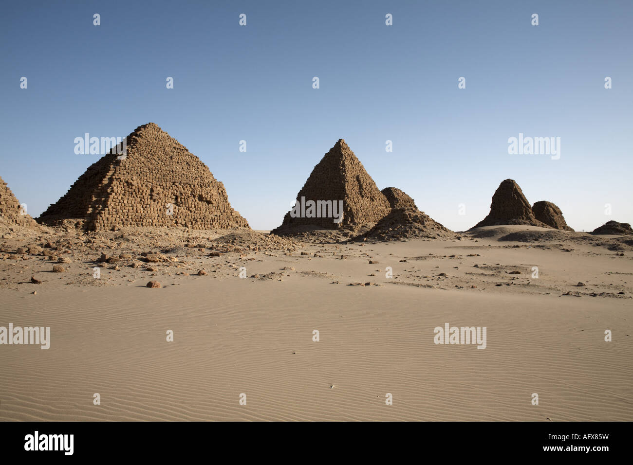The royal cemetery of Nuri, Karima, Sudan Stock Photo - Alamy