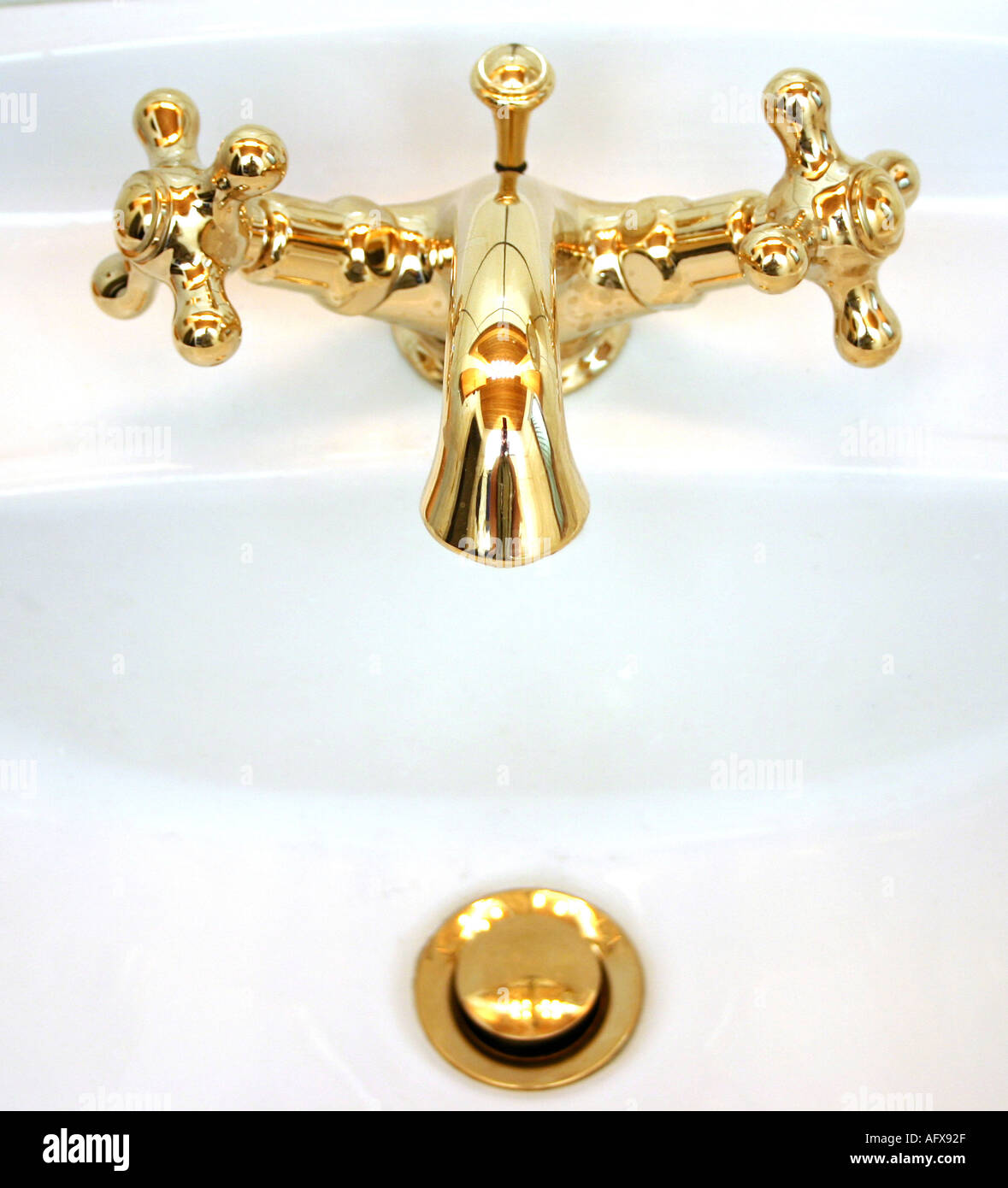 lacquered brass fitting Stock Photo - Alamy