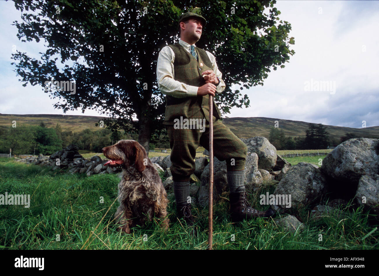 Mike Hardie Gamekeeper Glen Clova Angus Scotland Stock Photo - Alamy