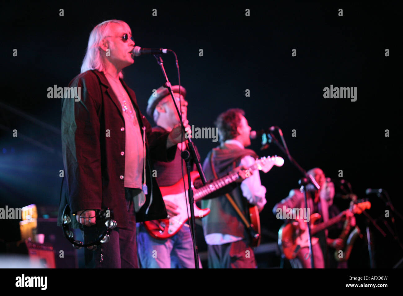 The Blockheads performing live on stage at the Big Chill music Festival ...