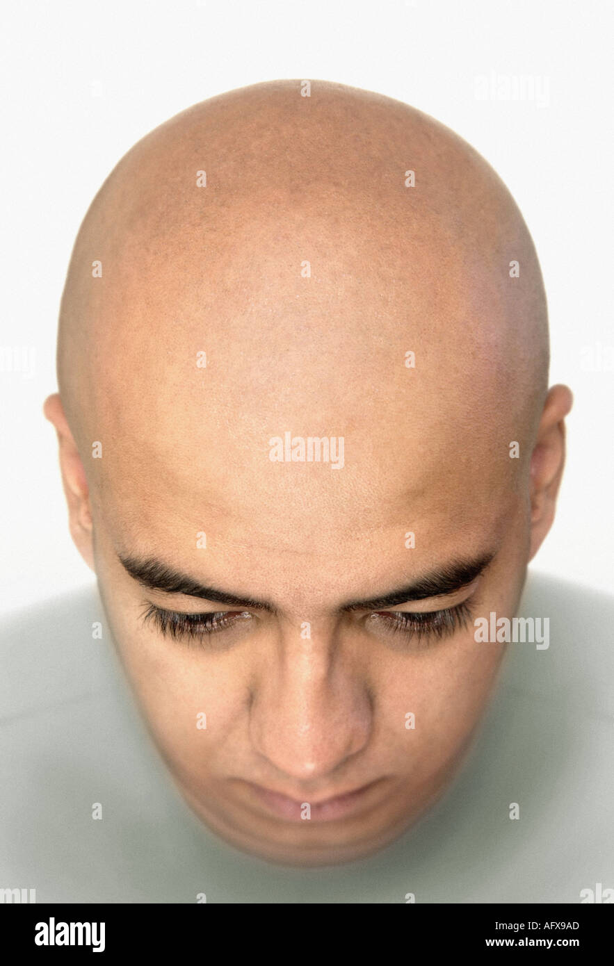 Portrait of bald man s head Stock Photo - Alamy