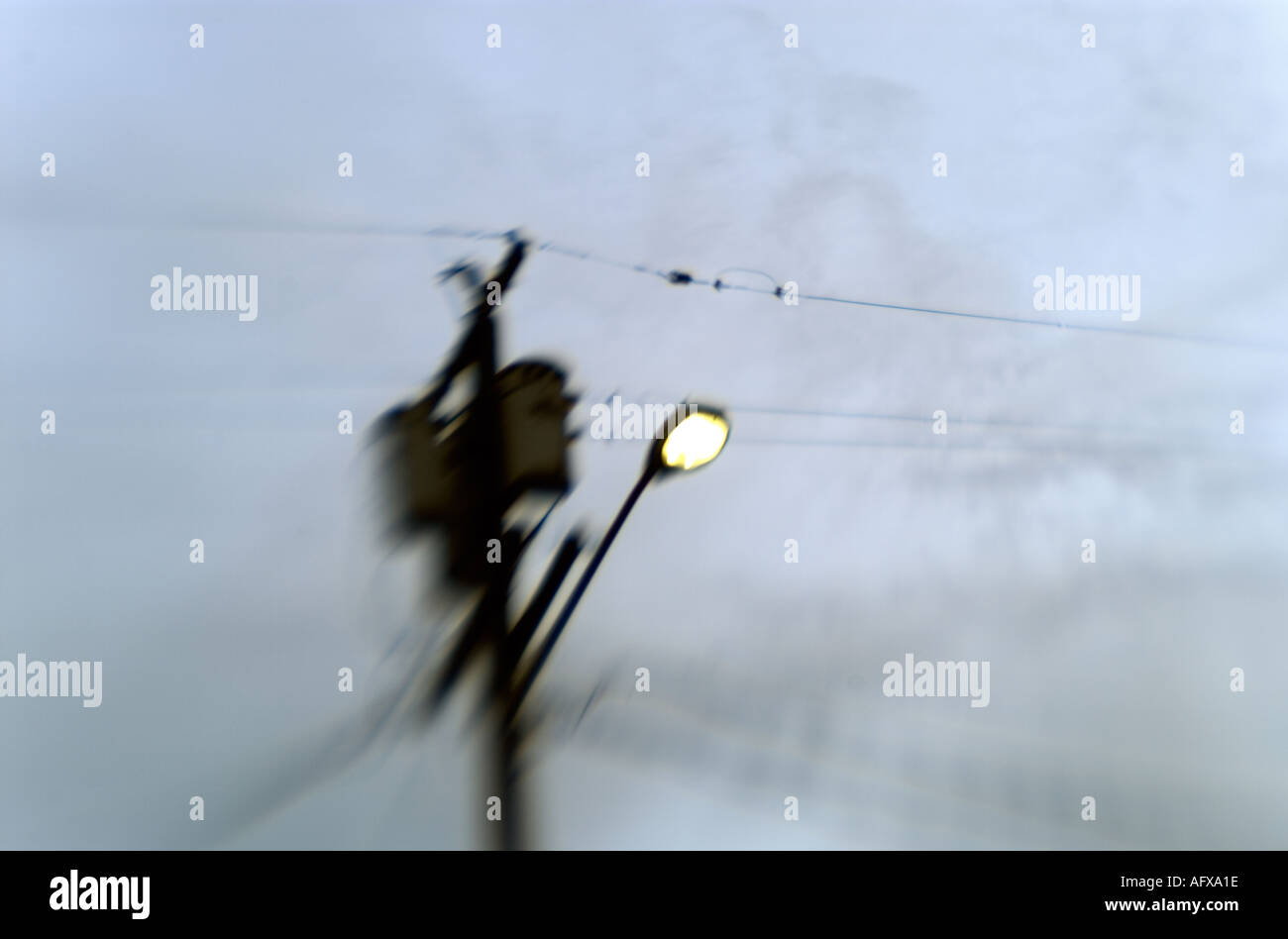 Utility pole street light clouds hi-res stock photography and images ...