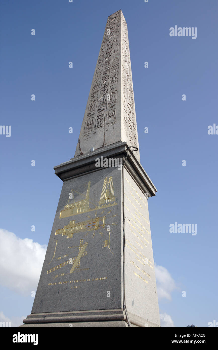 Obelisk of Luxor, Place de la Concorde, Paris France Stock Photo - Alamy