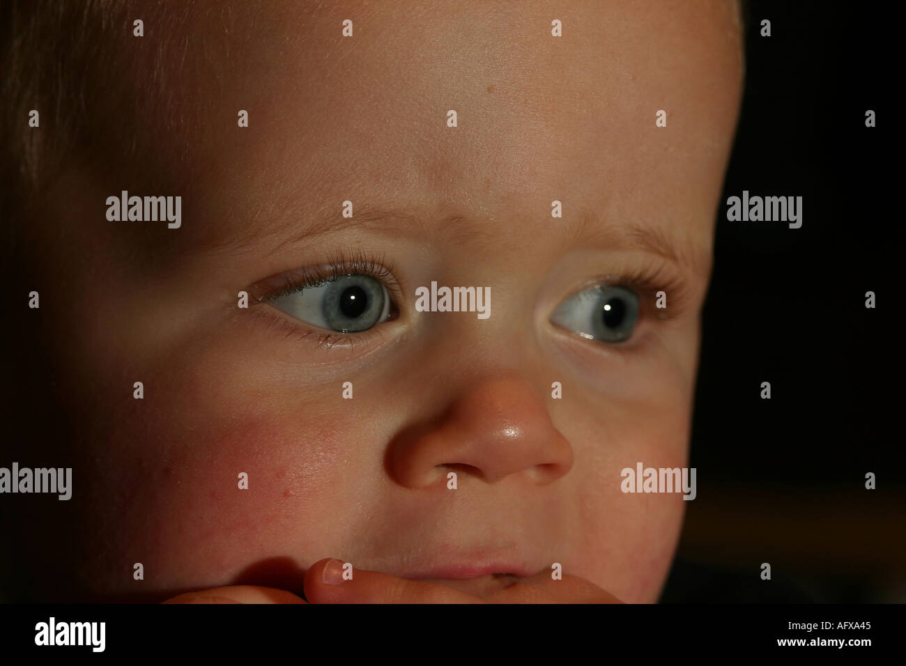 Child staring into a light source and biting his fingers Fireside Fire ...