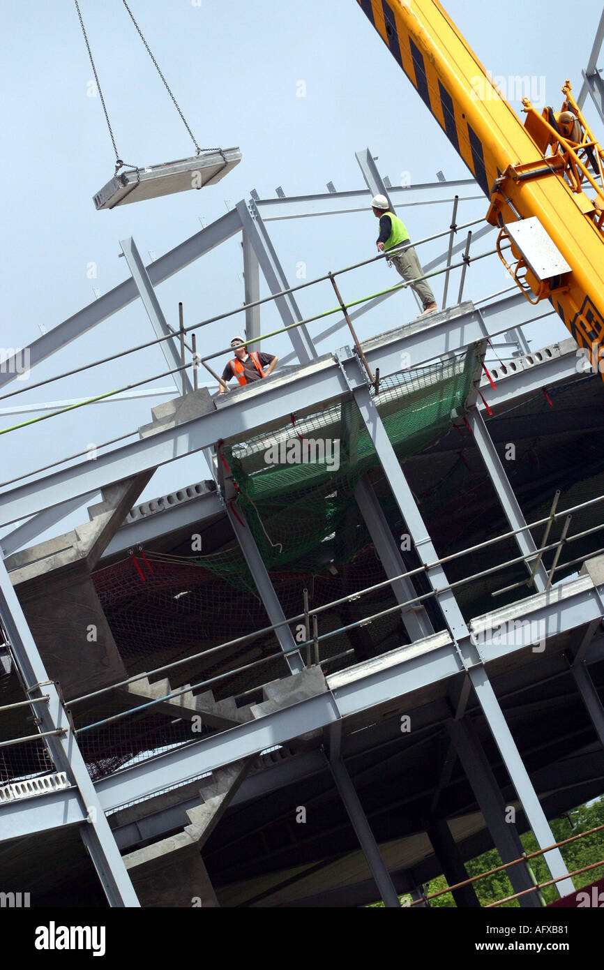Construction work taking place on a new office build Stock Photo - Alamy
