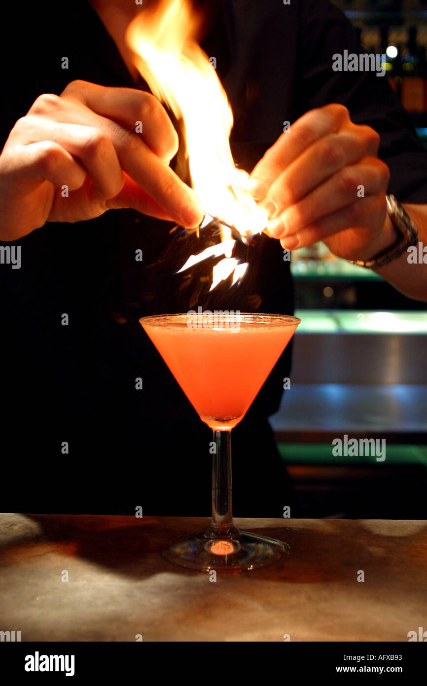 Burn cocktail hi-res stock photography and images - Alamy