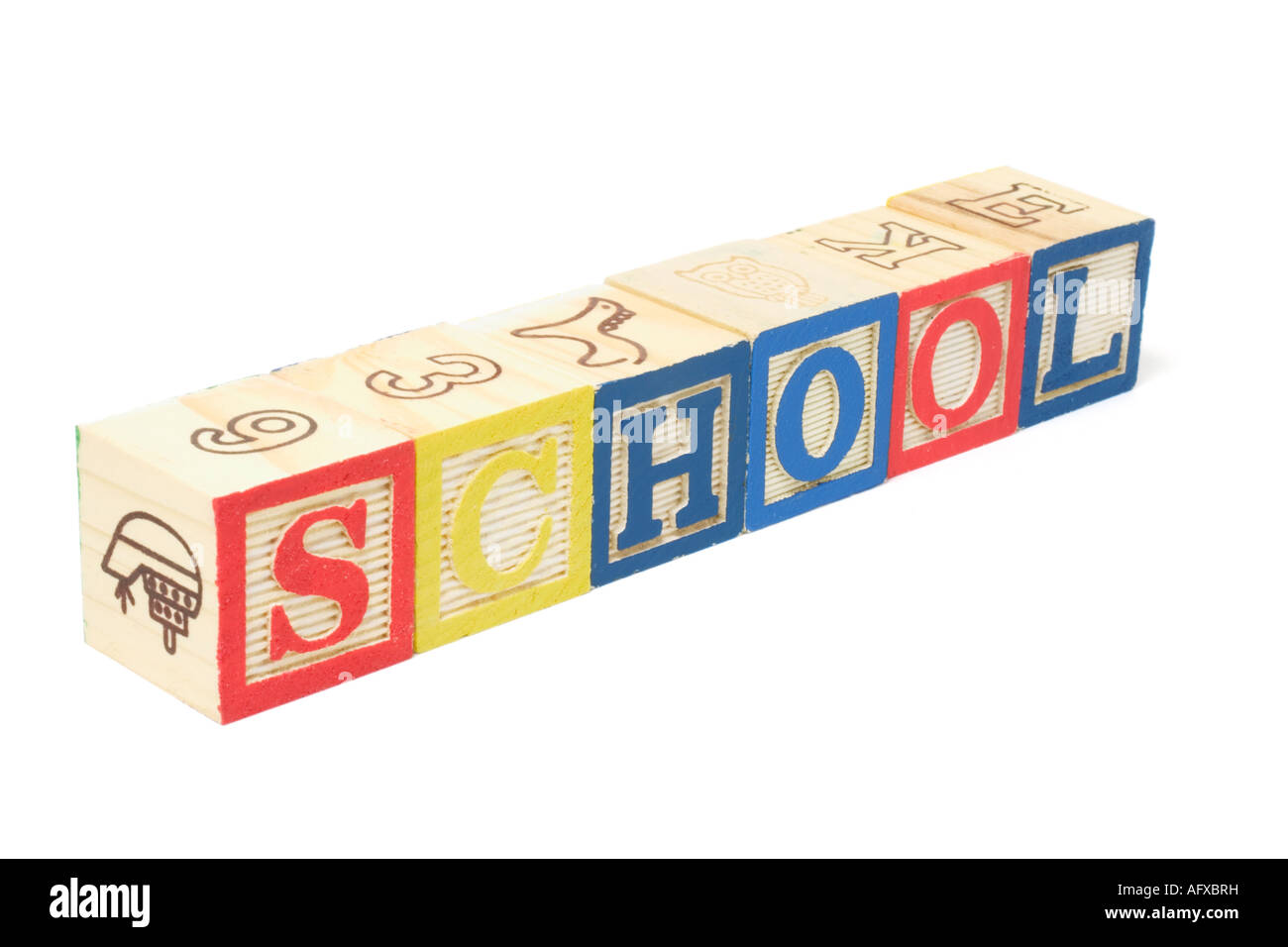 Alphabet Blocks - School Stock Photo - Alamy