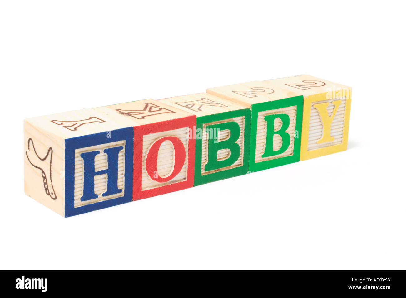 Alphabet Blocks - Hobby Stock Photo - Alamy