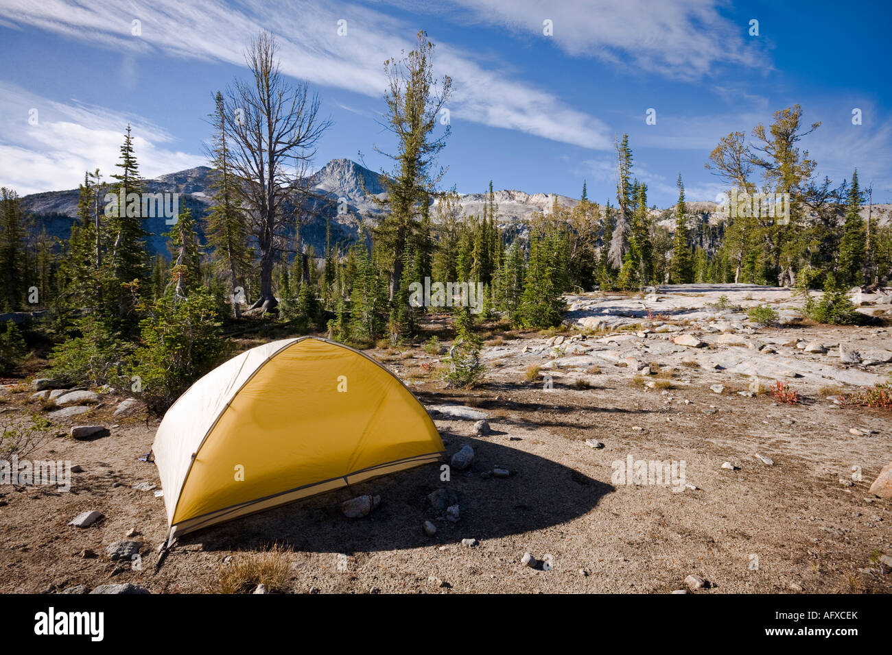 Campsite in the Eagle Cap Wilderness, Oregon, USA Stock Photo - Alamy