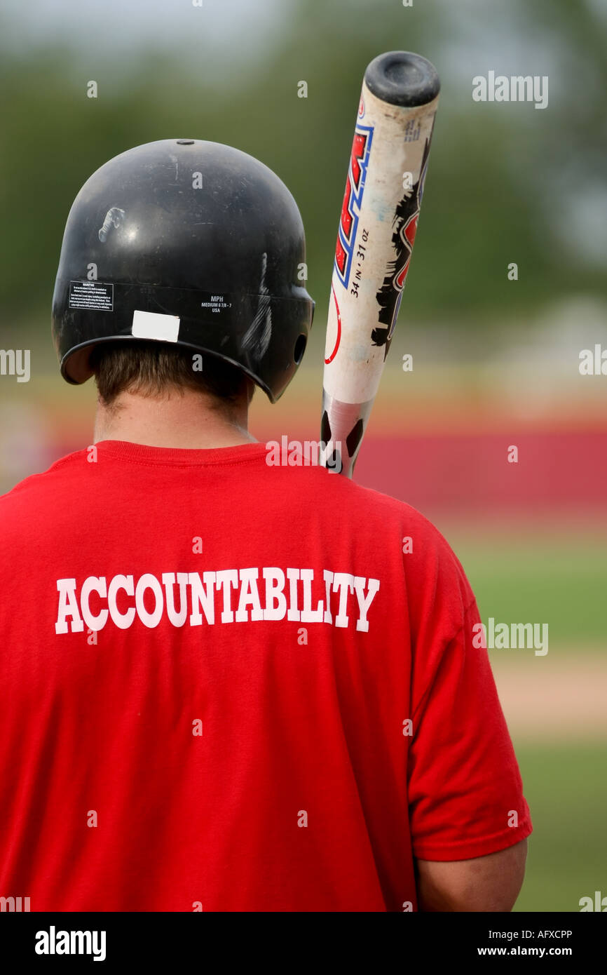 Baseball player, "accountability Stock Photo - Alamy