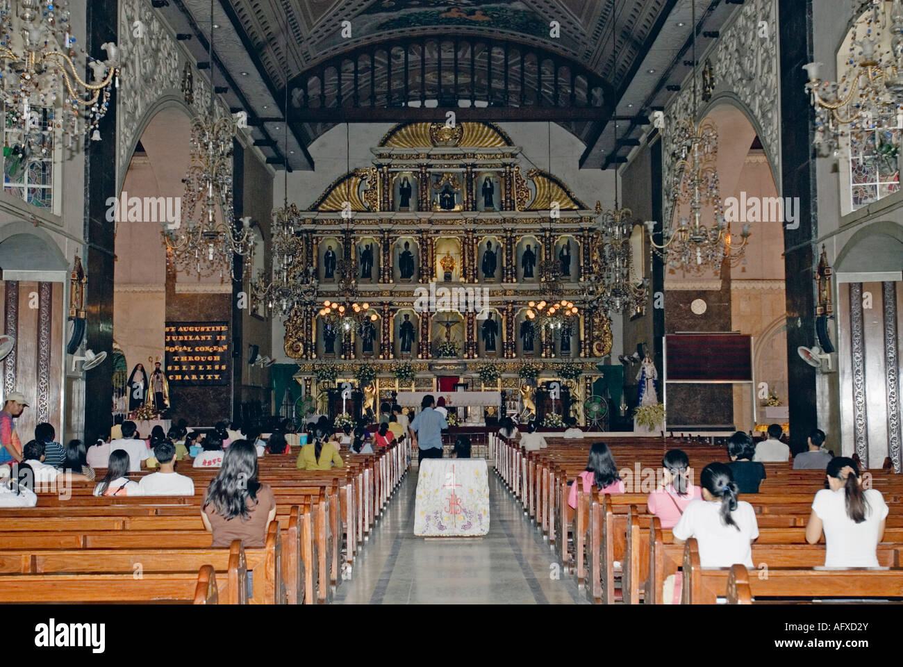 Philippines Cebu Basilica Minore del Santo Nino Visayas Stock Photo - Alamy