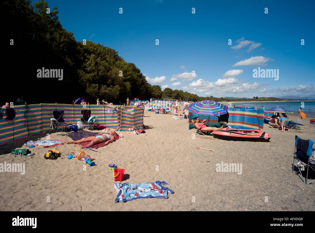 Llanbedrog sandy beach gwynedd north wales August 2007 - a popular ...