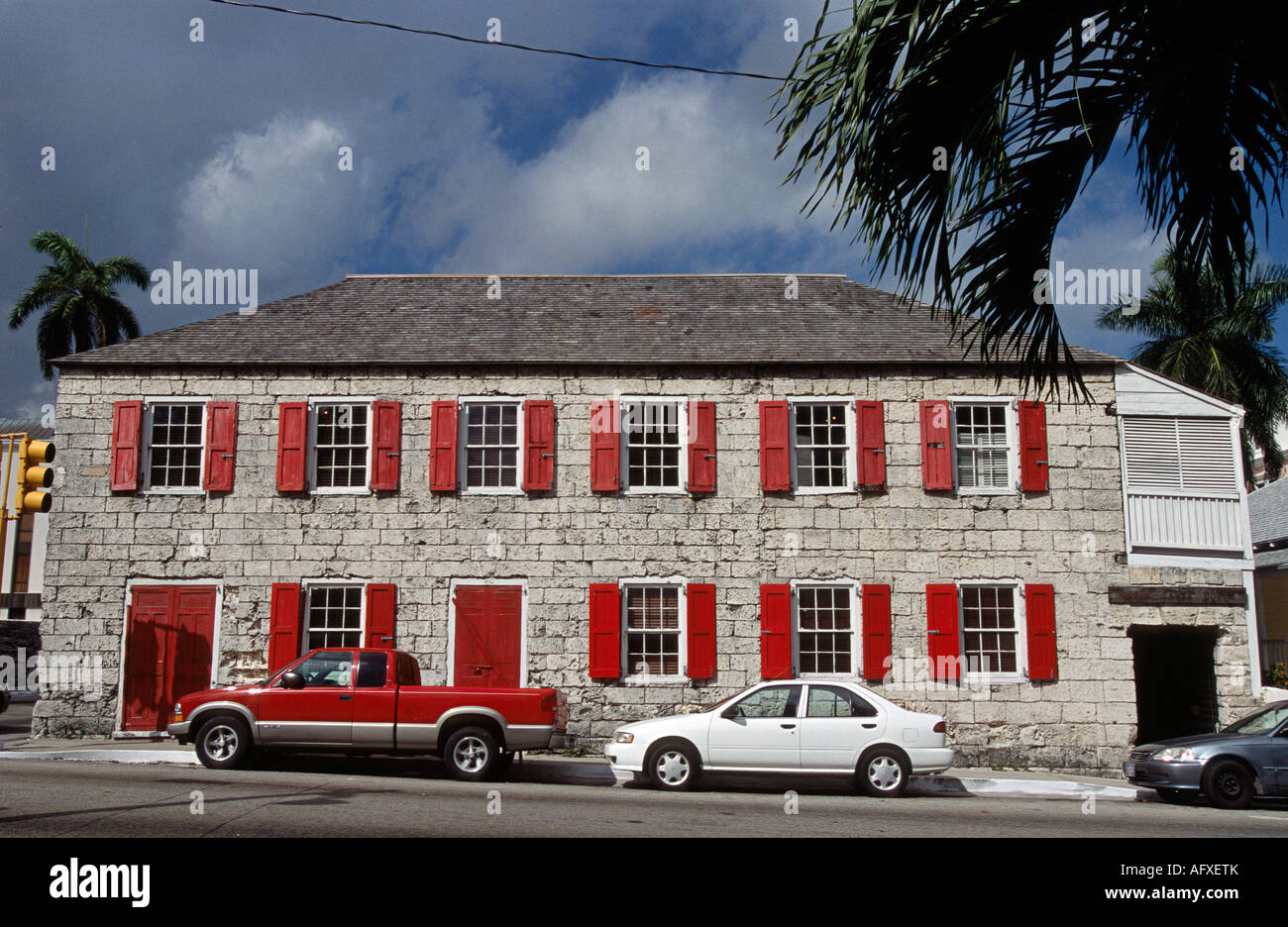 Historic colonial home in Nassau Bahamas Stock Photo - Alamy