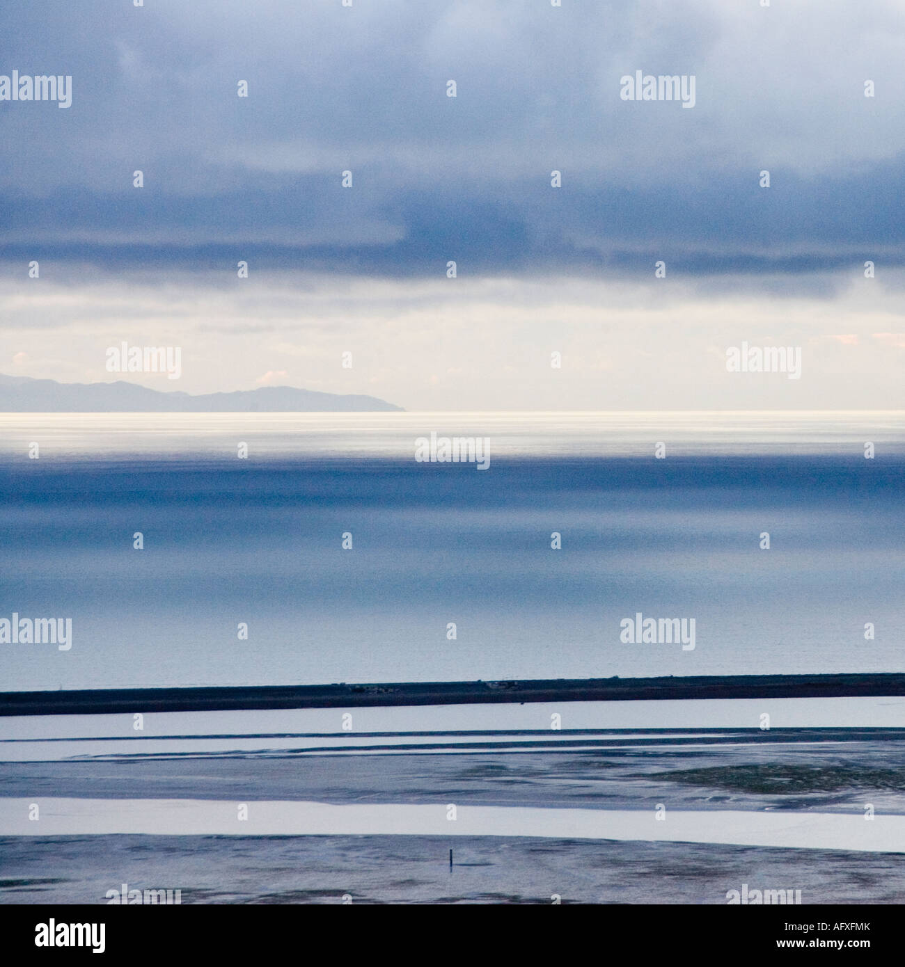 Blue seascape, New Zealand Stock Photo - Alamy