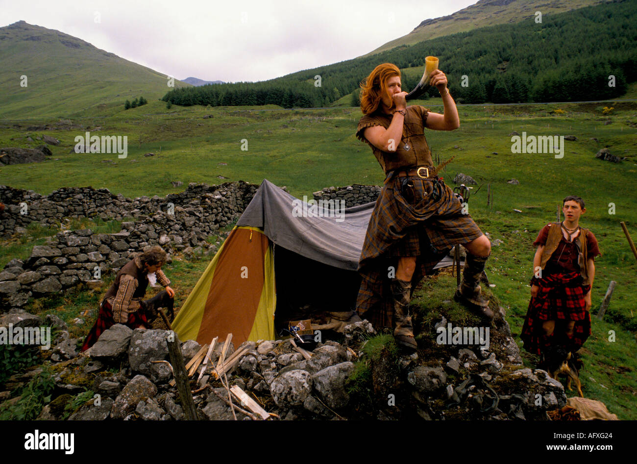 Battle of Culloden,The Clan a Scottish reenactment group weekend camp ...