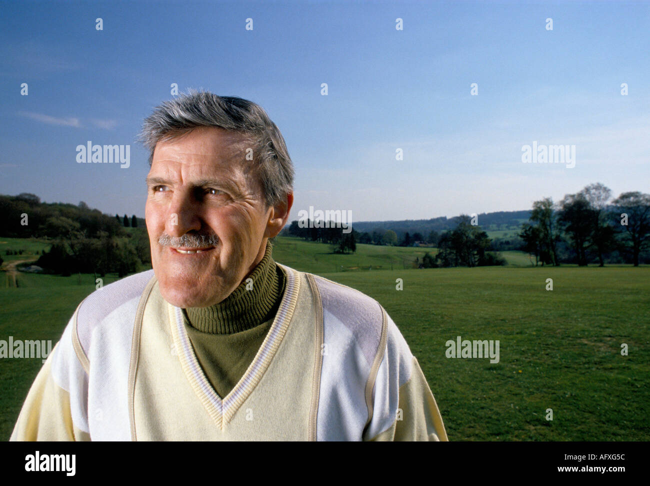 Jimmy Hill sports television presenter. London England 1985 1980s UK ...