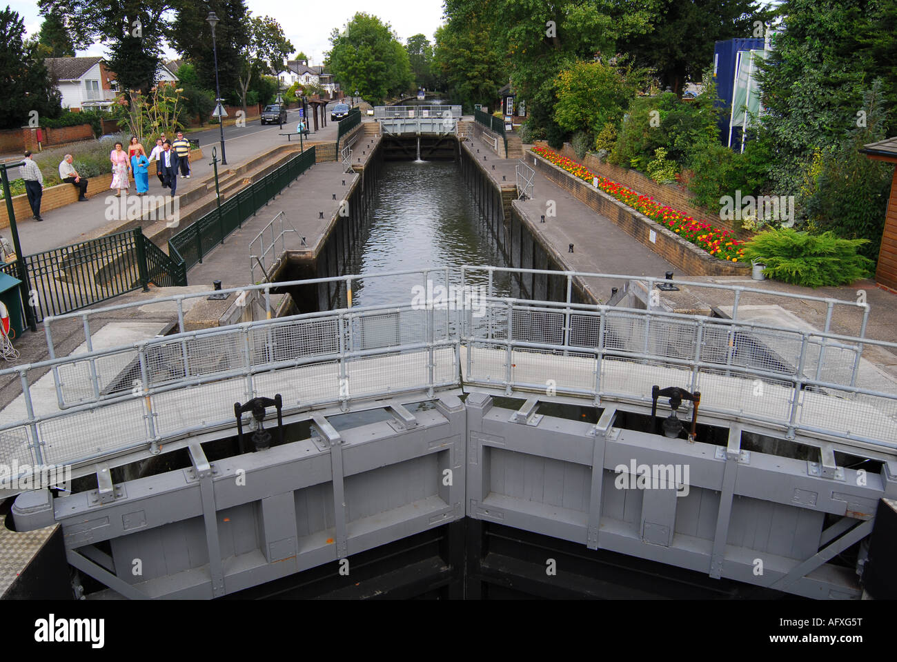 Boulters Lock on the Thames at Maidenhead Stock Photo - Alamy
