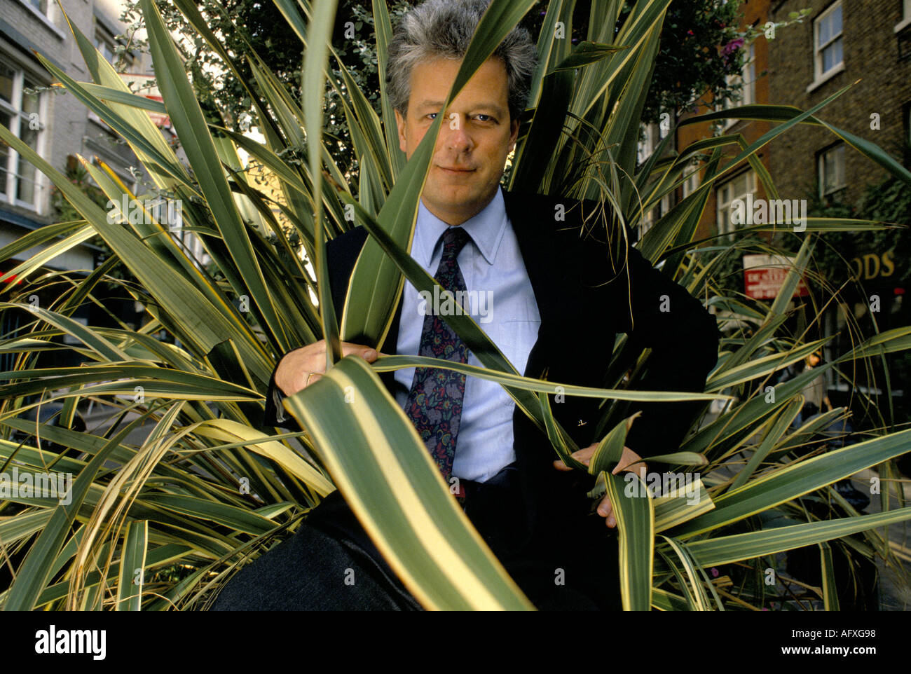 Lord Kenilworth British peer gardener at St Christophers Place London England Circa 1995 1990s ...