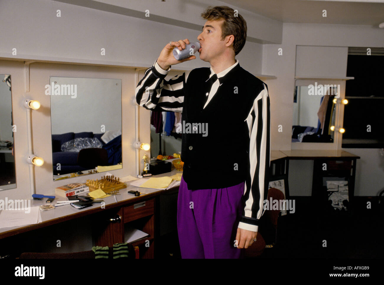 Jonathan Ross British television and radio presenter in his dressing ...